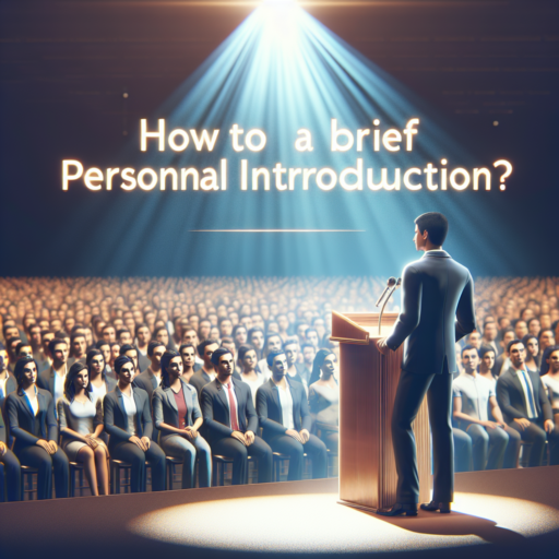 ℹ ¿Cómo hacer una breve presentación personal efectiva y memorable?